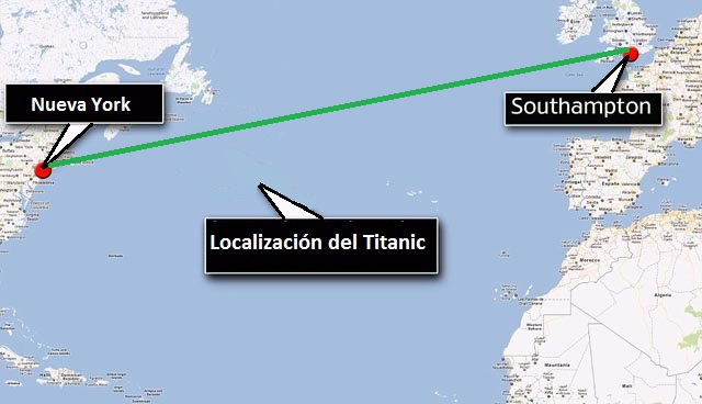 TITANIC 4: 3.El viaje inaugural. Recorrido previsto y viajeros y ...