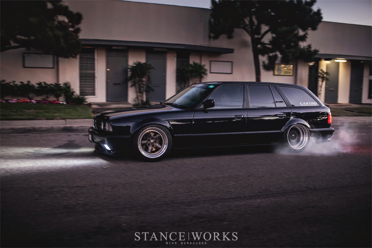 The Sport Wagon Enthusiast : Turbocharged E34 Touring Shreds Tires ...