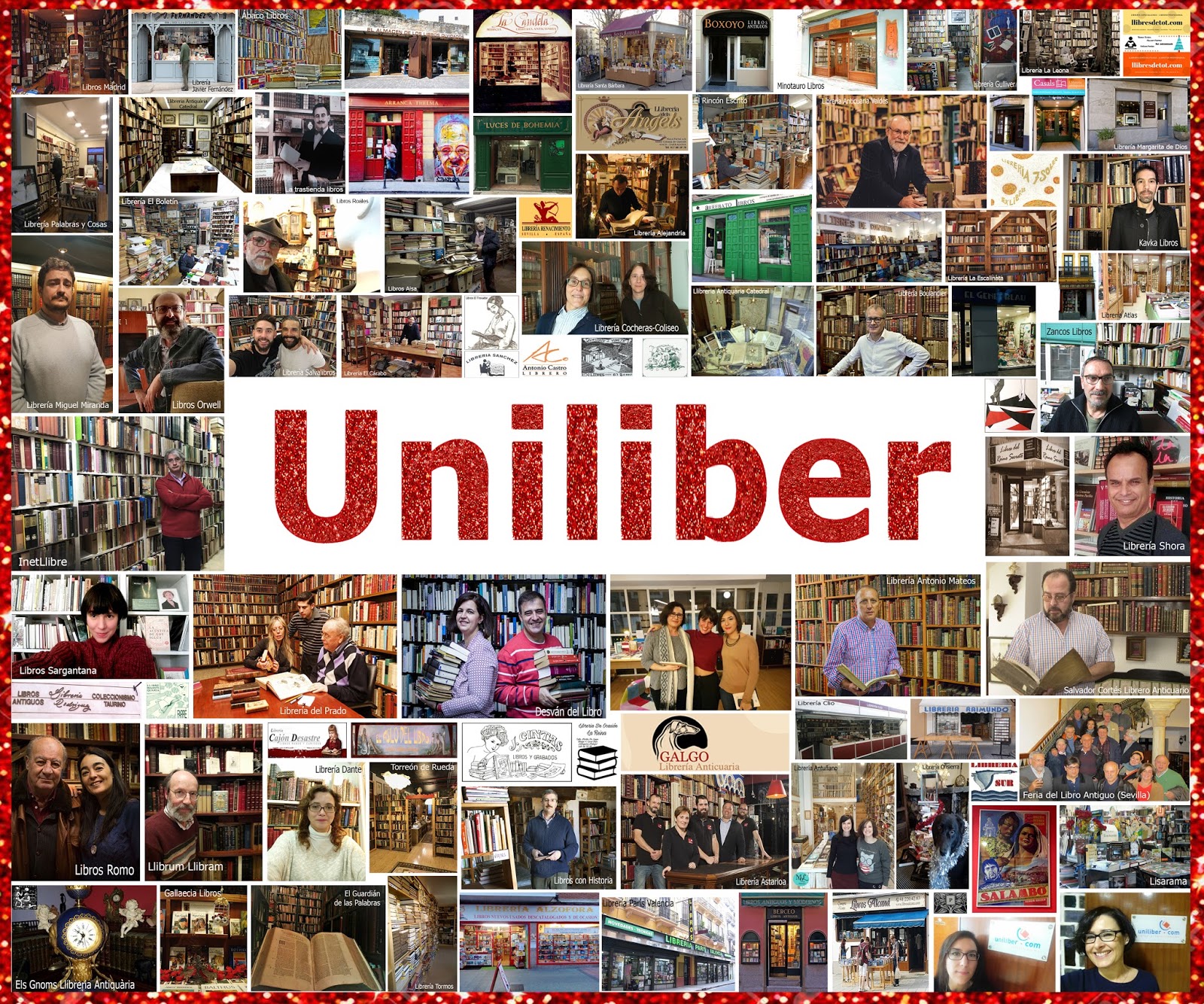 UNILIBER Y SUS LIBRERÍAS OS DESEAMOS ¡FELICES FIESTAS!