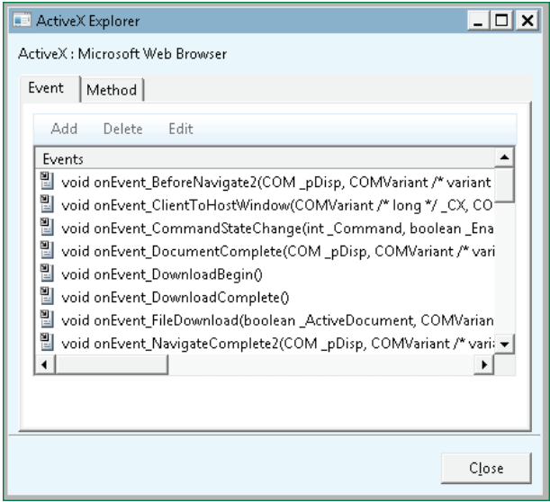 Microsoft Dynamics AX/365: ActiveX Methods