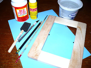 Craft a Weekend: Mod Podged Picture Frame