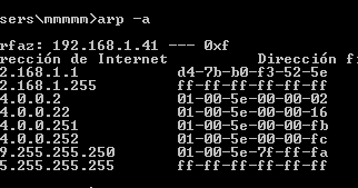 comando ARP