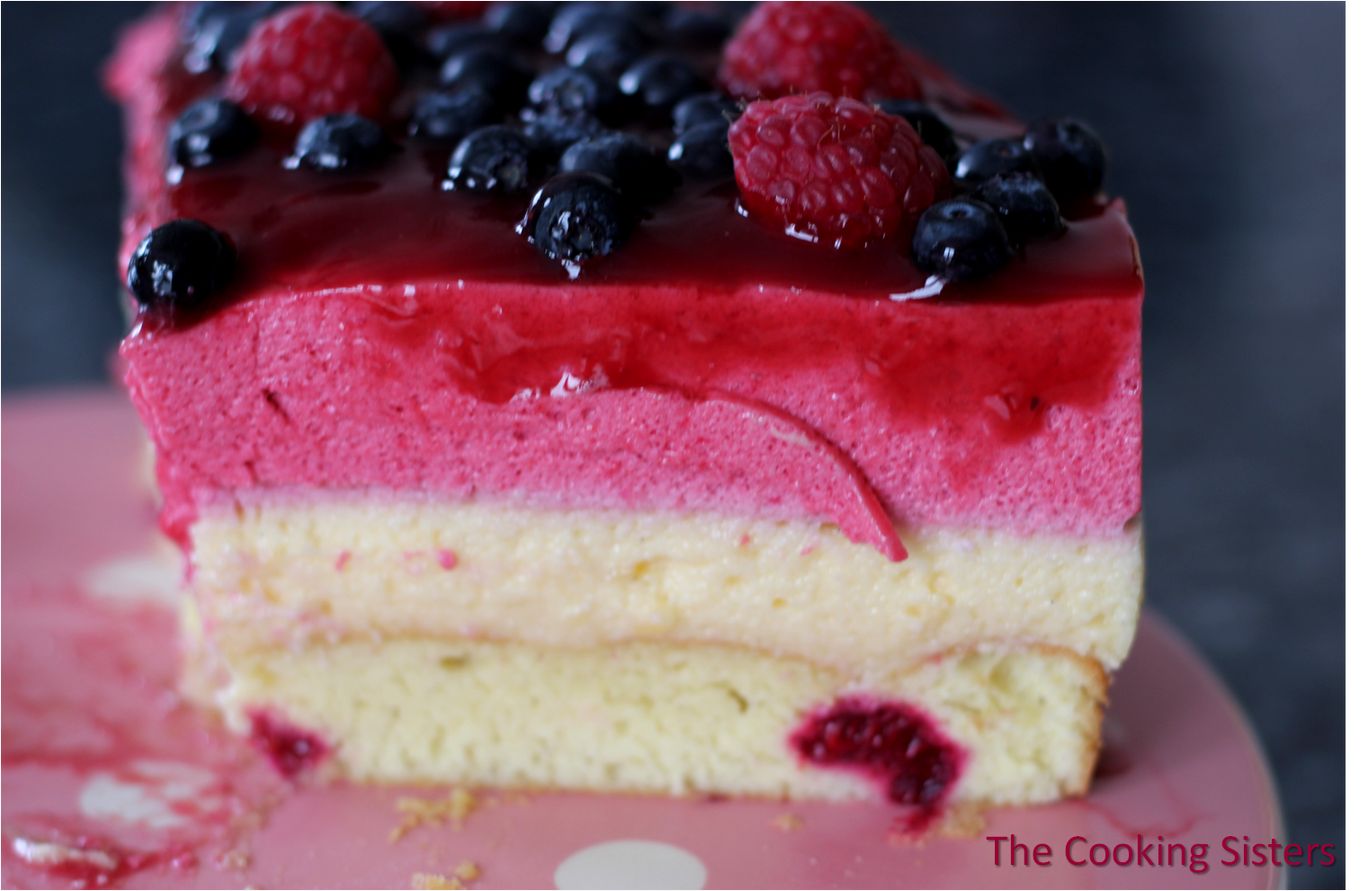 Entremet vanille framboise