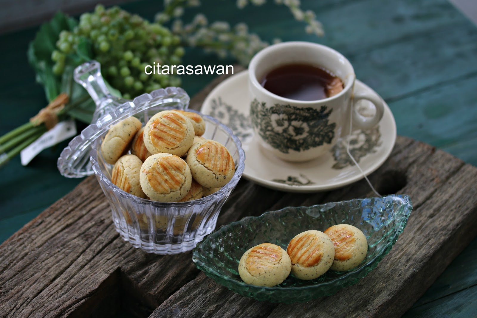 Biskut Badam Suji Teh Inggeris ~ Resepi Terbaik