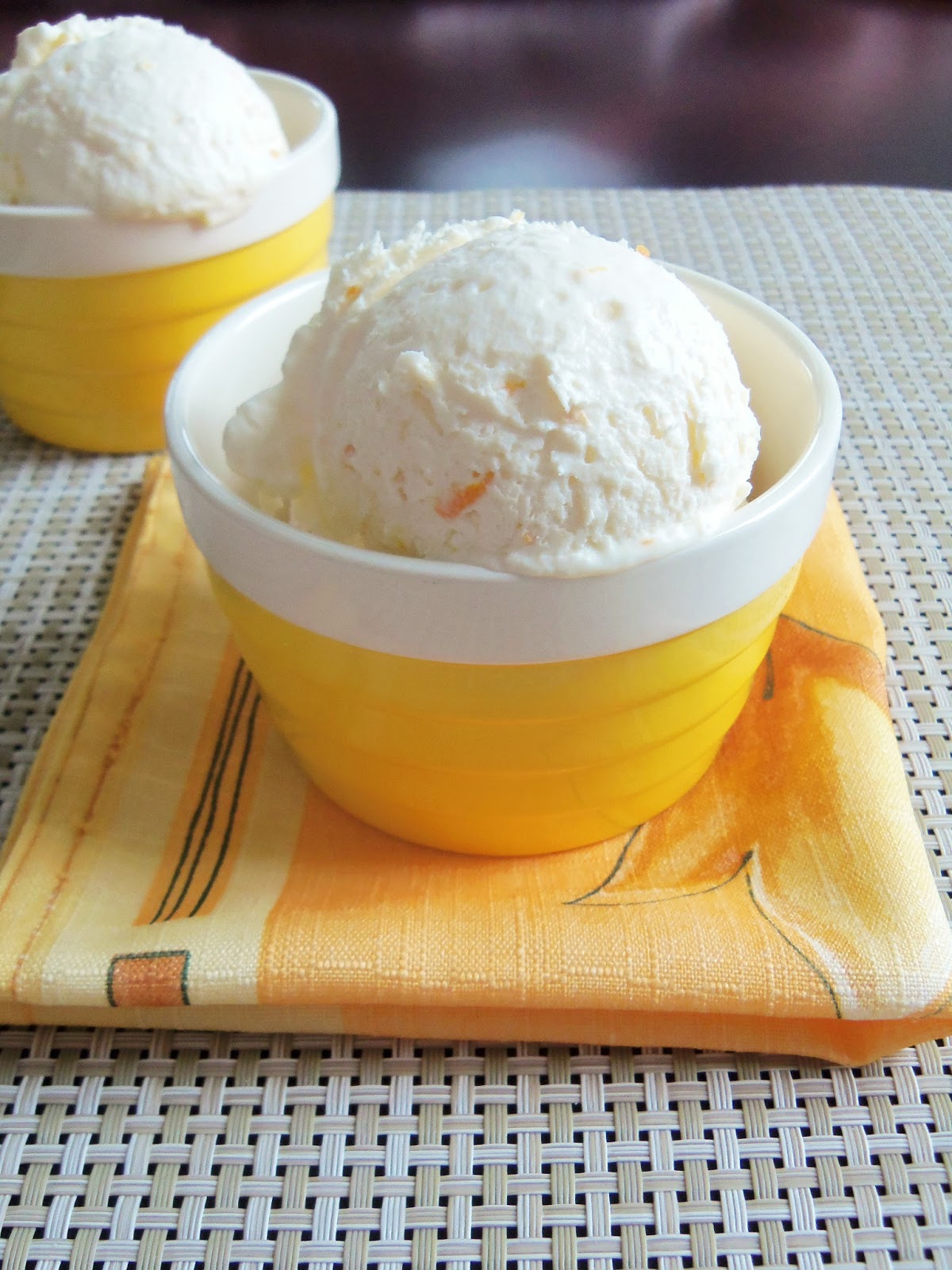 Simply Romanesco: Orange-Lemon Ice Cream