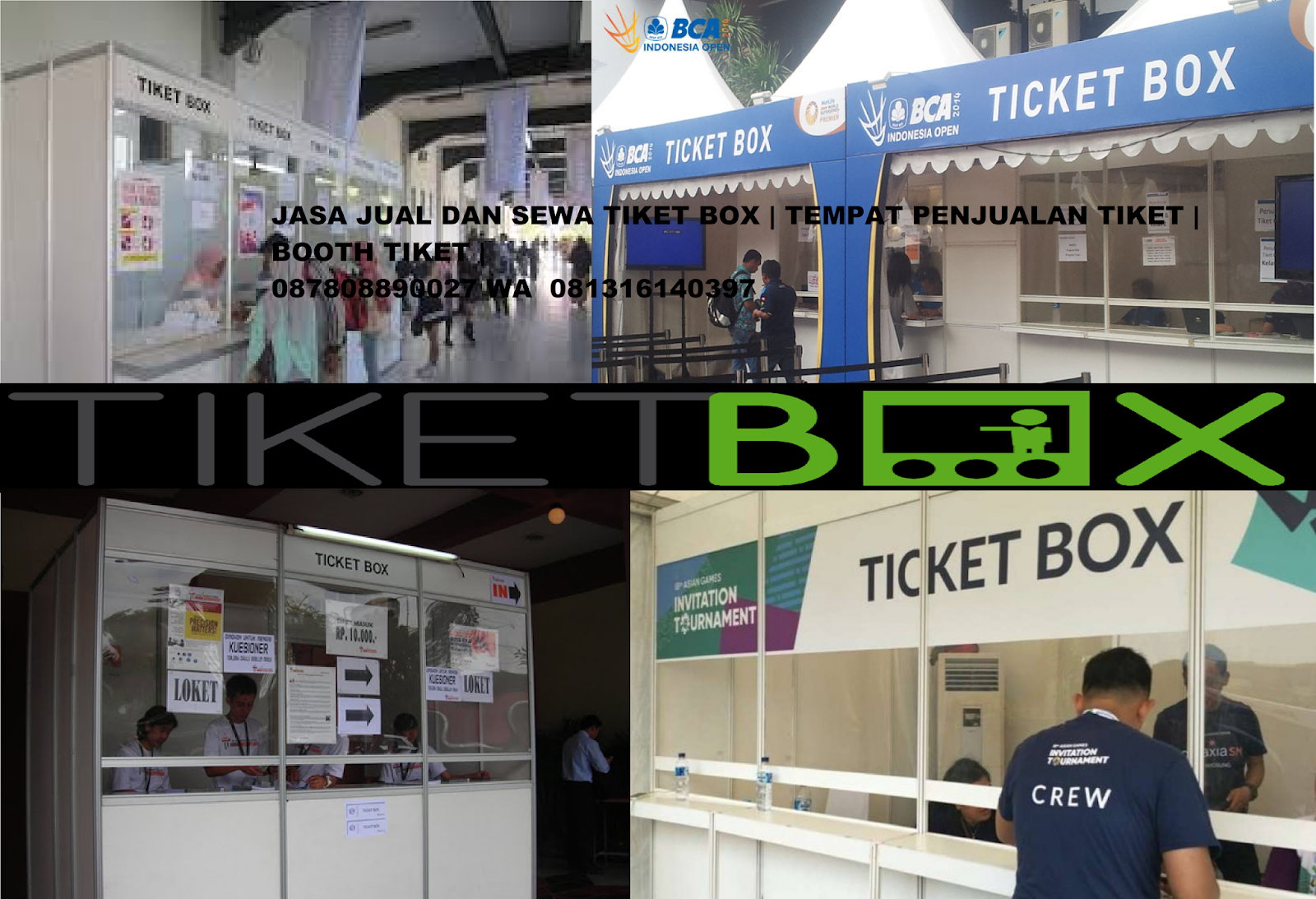 jual sewa tiket box partisi pameran jakarta dan sekitarnya