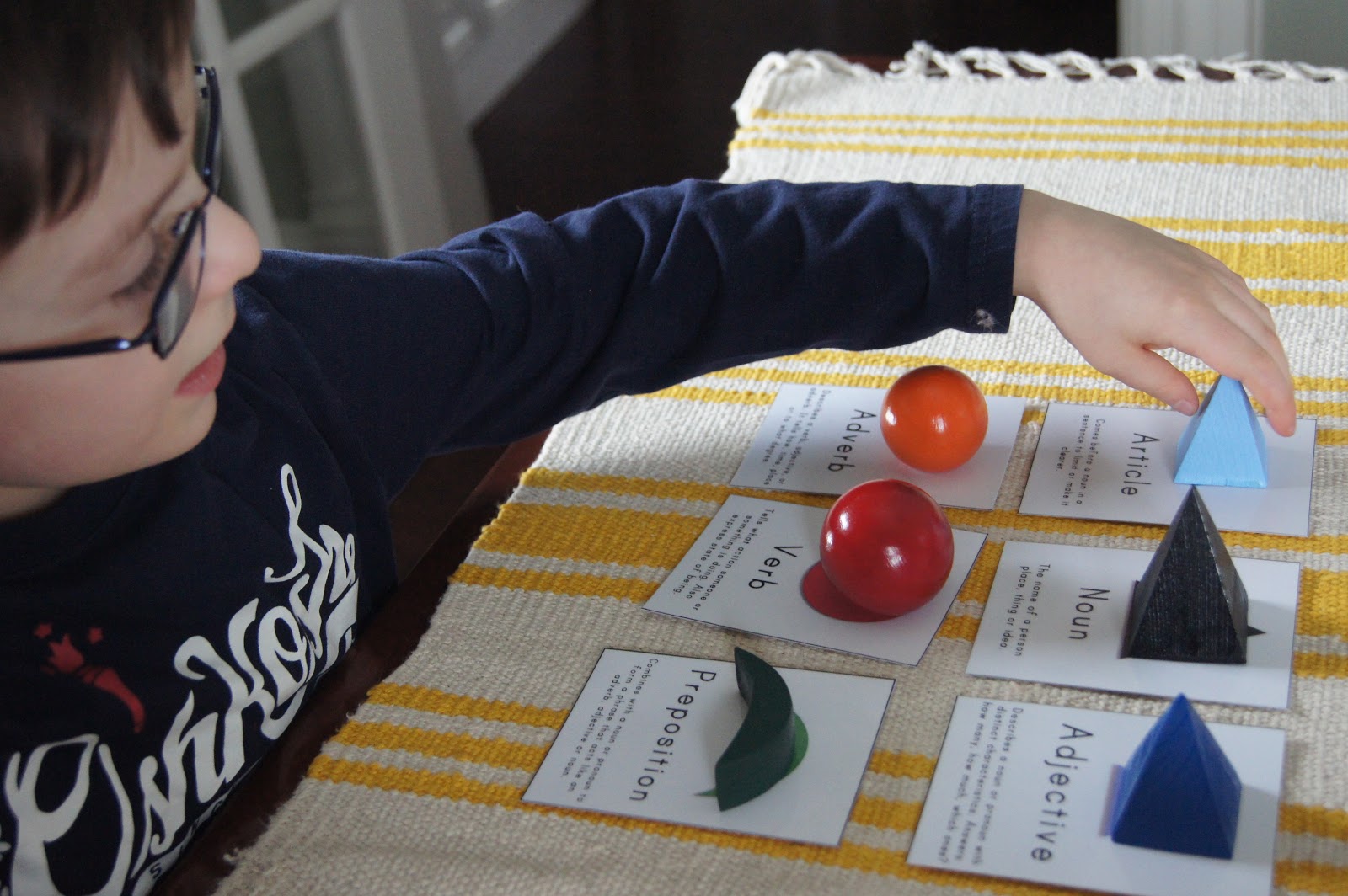 Preposition Introduction, Montessori Grammar & Language At Home ...