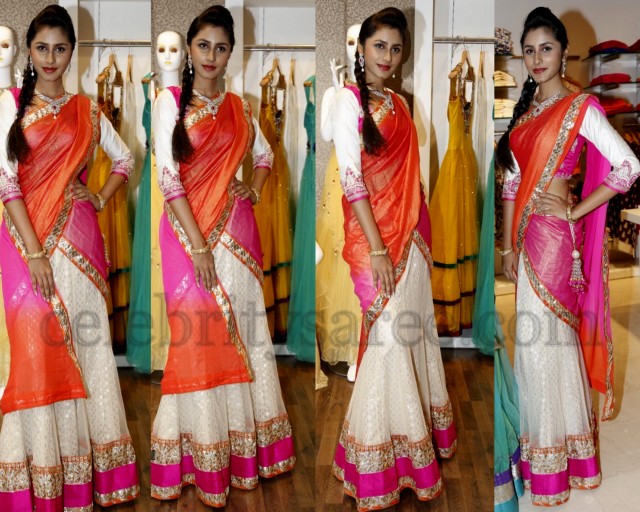 Dharmika Rao Designer Half Saree - Saree Blouse Patterns