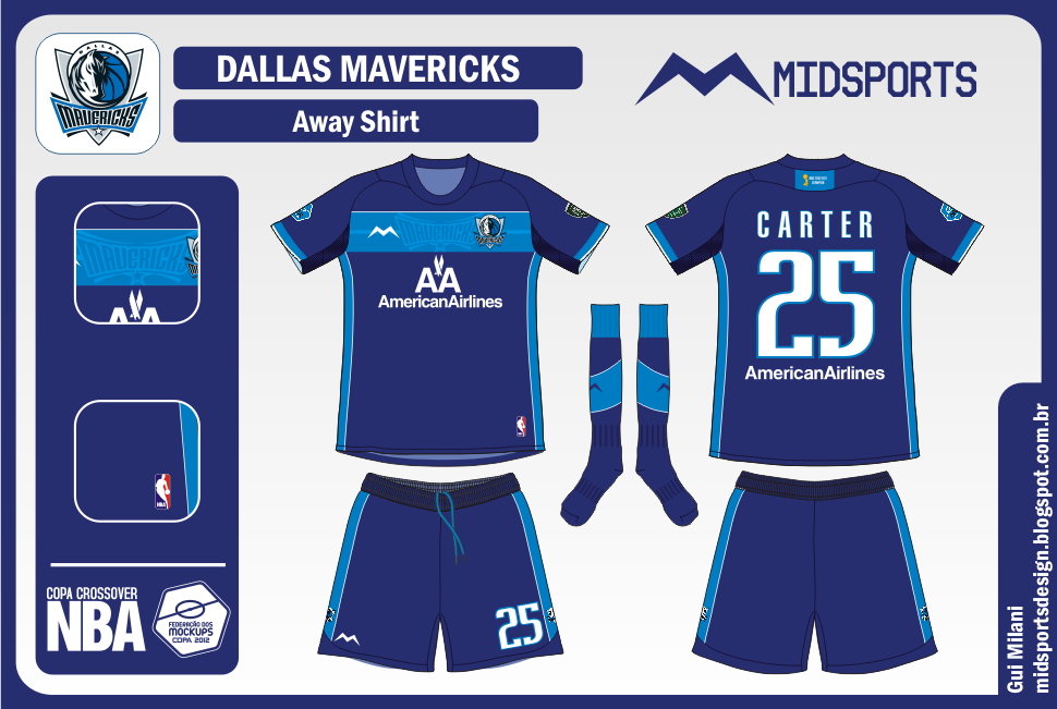 Midsports Design by Gui Milani: Copa Crossover NBA: Dallas Maverics
