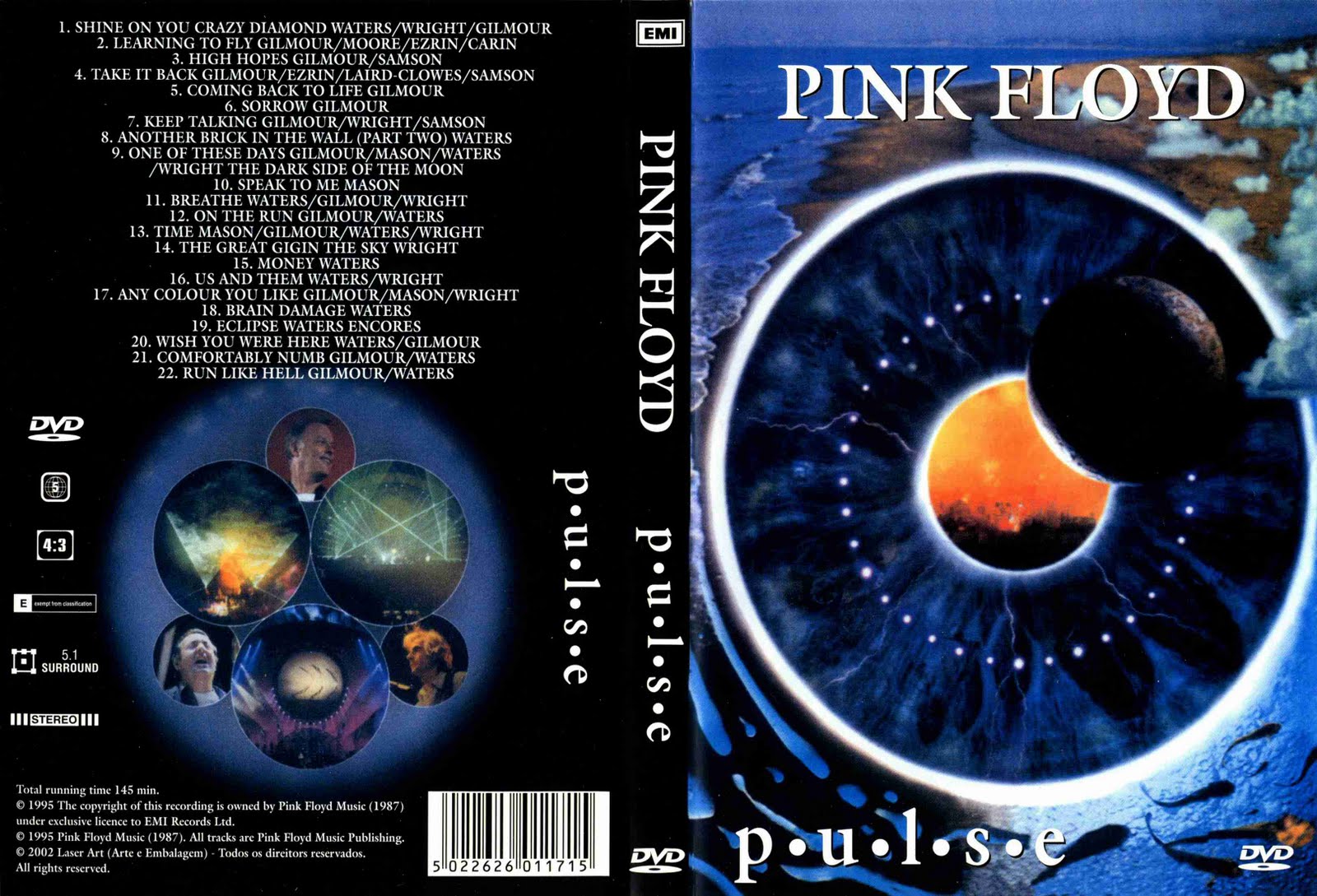 Blog do Luizito: DVD Pink Floyd - PULSE Legendado