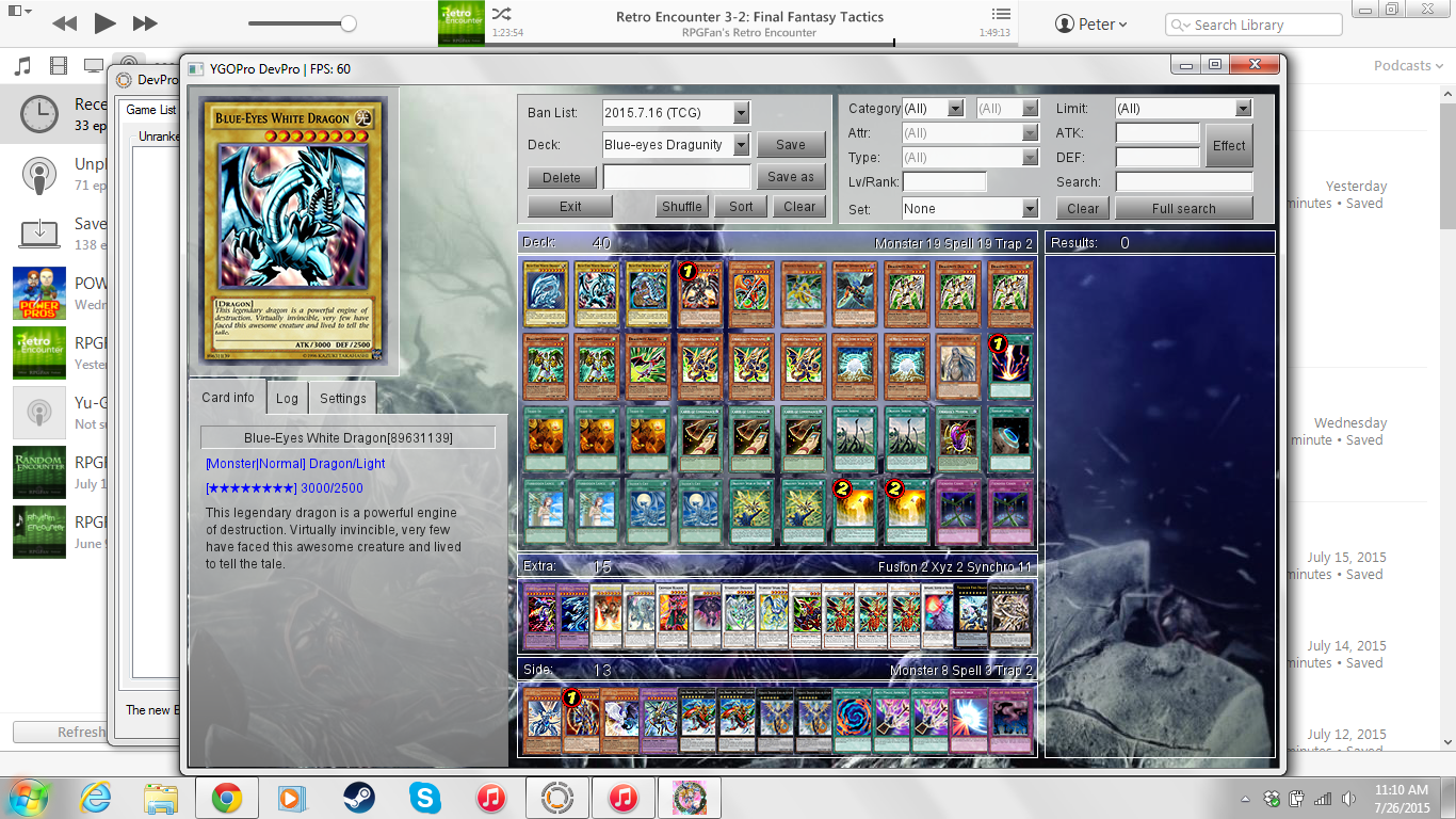 The Deck of Many Things: PG's Yu-gi-oh Decks: Dragunity Blue-Eyes