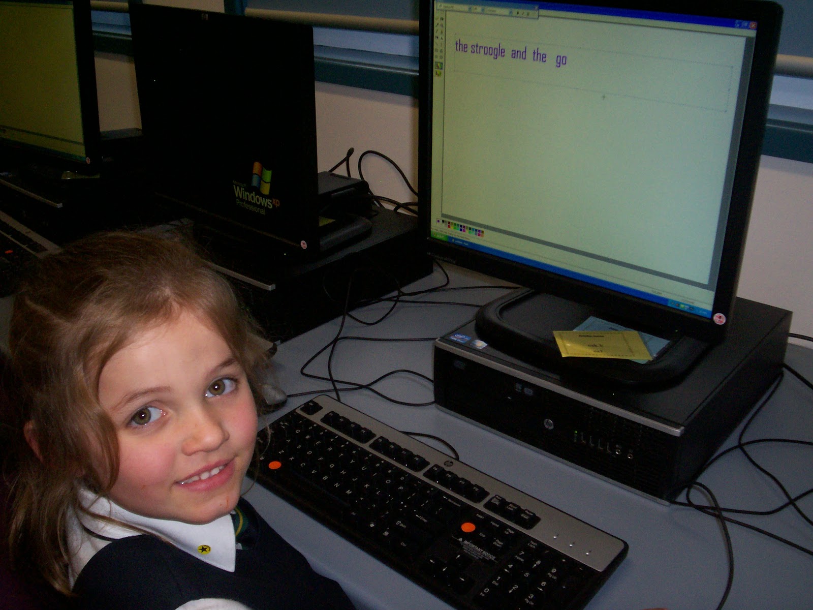 St Patrick's Cessnock Library: Kindergarten in the Computer Room