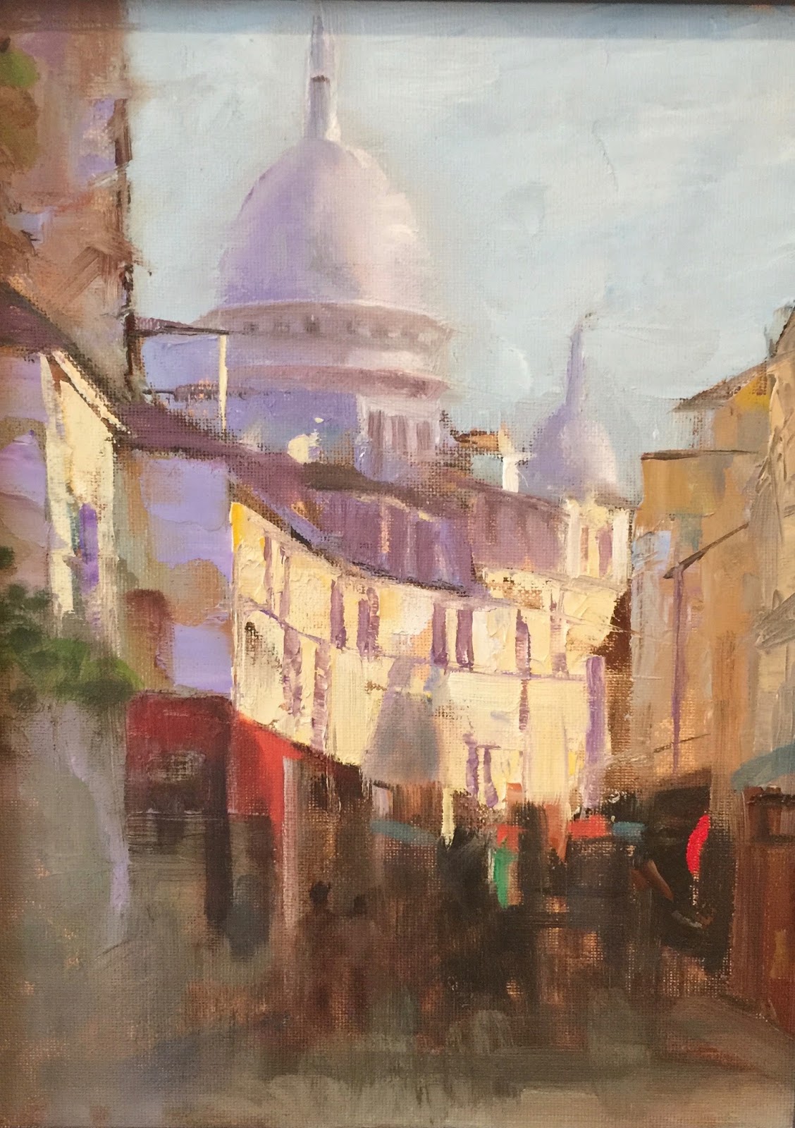 Ann Feldman: "Montmartre Impression", 9x12" and a Letter to the ...