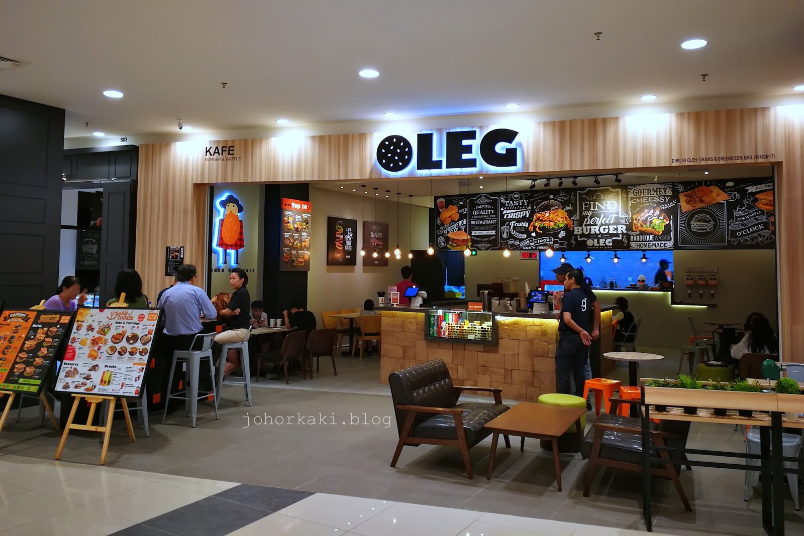 OLEG by gCafe. Charcoal Burger & Waffle. City Square. AEON Tebrau. Dato ...