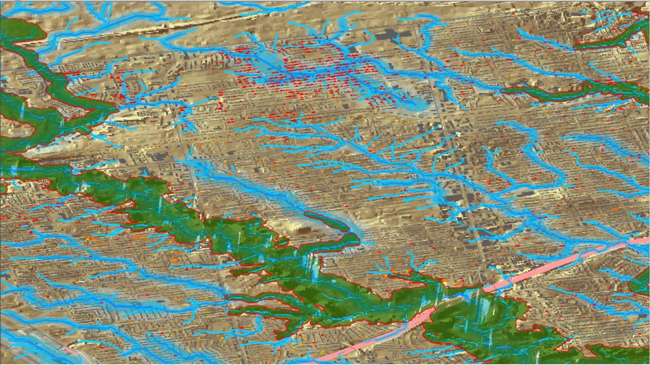 CityFloodMap.Com: City of Toronto Overland Flow Map - 100-Year Storm ...