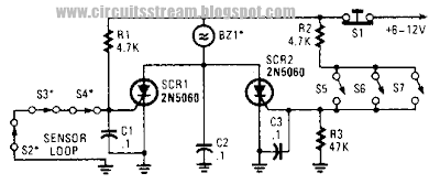Build a Parallel Loop Alarm Circuit Diagram | Electronic Circuit ...