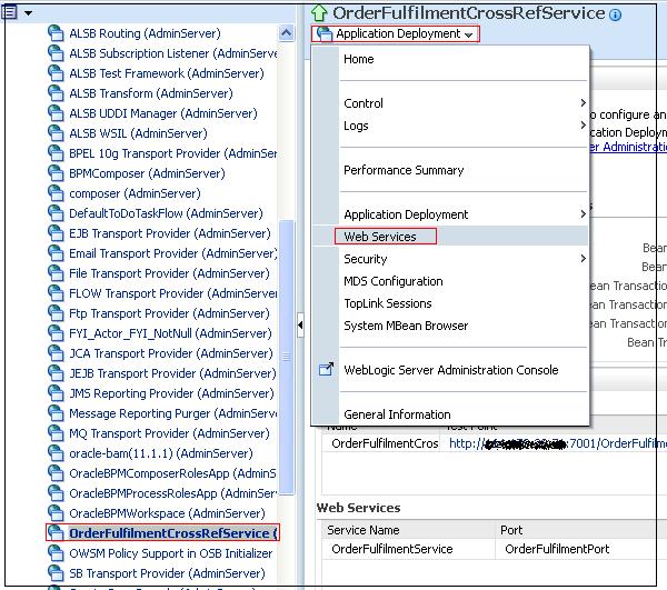 Publishing the Java webservices to Oracle Service Registry through EM Console in Oracle SOA Suite