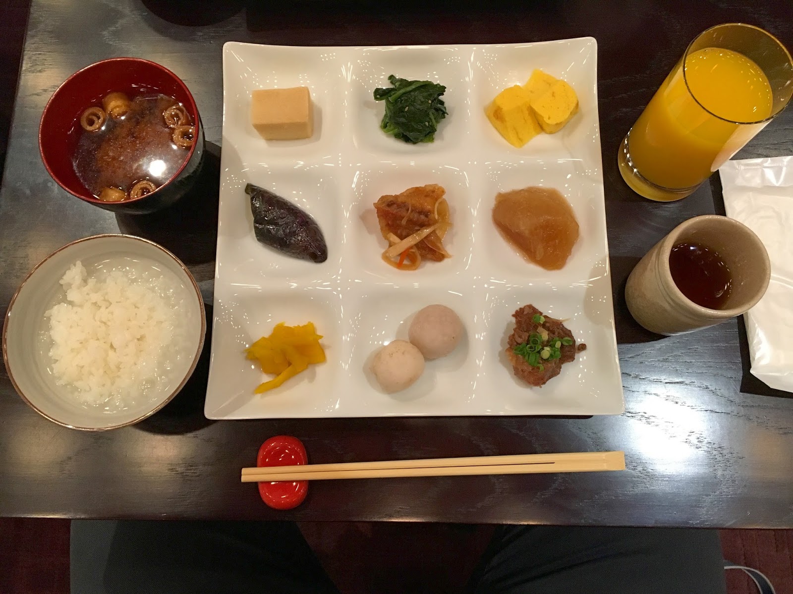 Breakfast at Noku Hotel, Kyoto, Japan - Travel is my favorite Sport