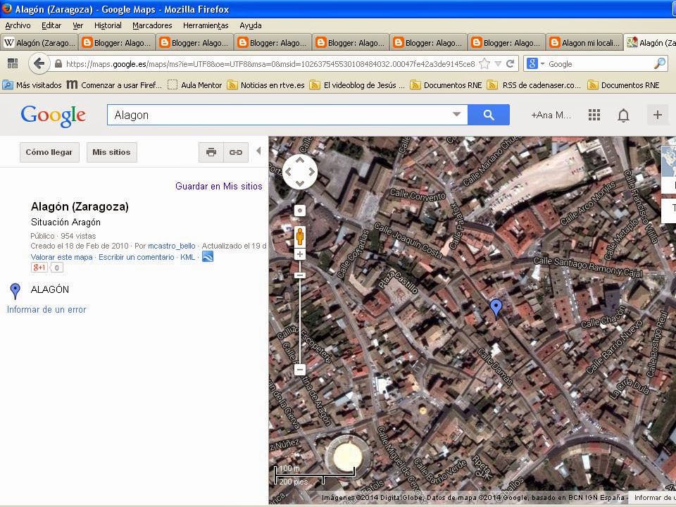 Alagon mi localidad: El mapa de Alagon