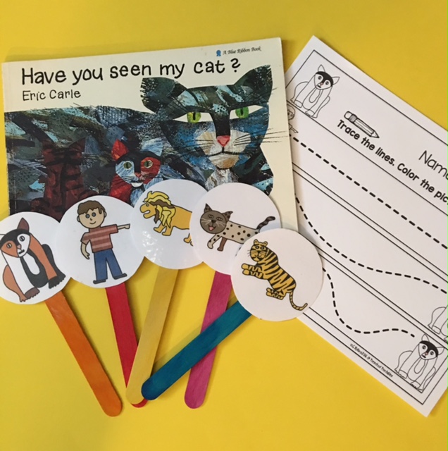 FREE PUPPET PATTERNS FOR "HAVE YOU SEEN MY CAT" ~ Book Units by Lynn