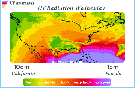 Live Animated UV map for USA