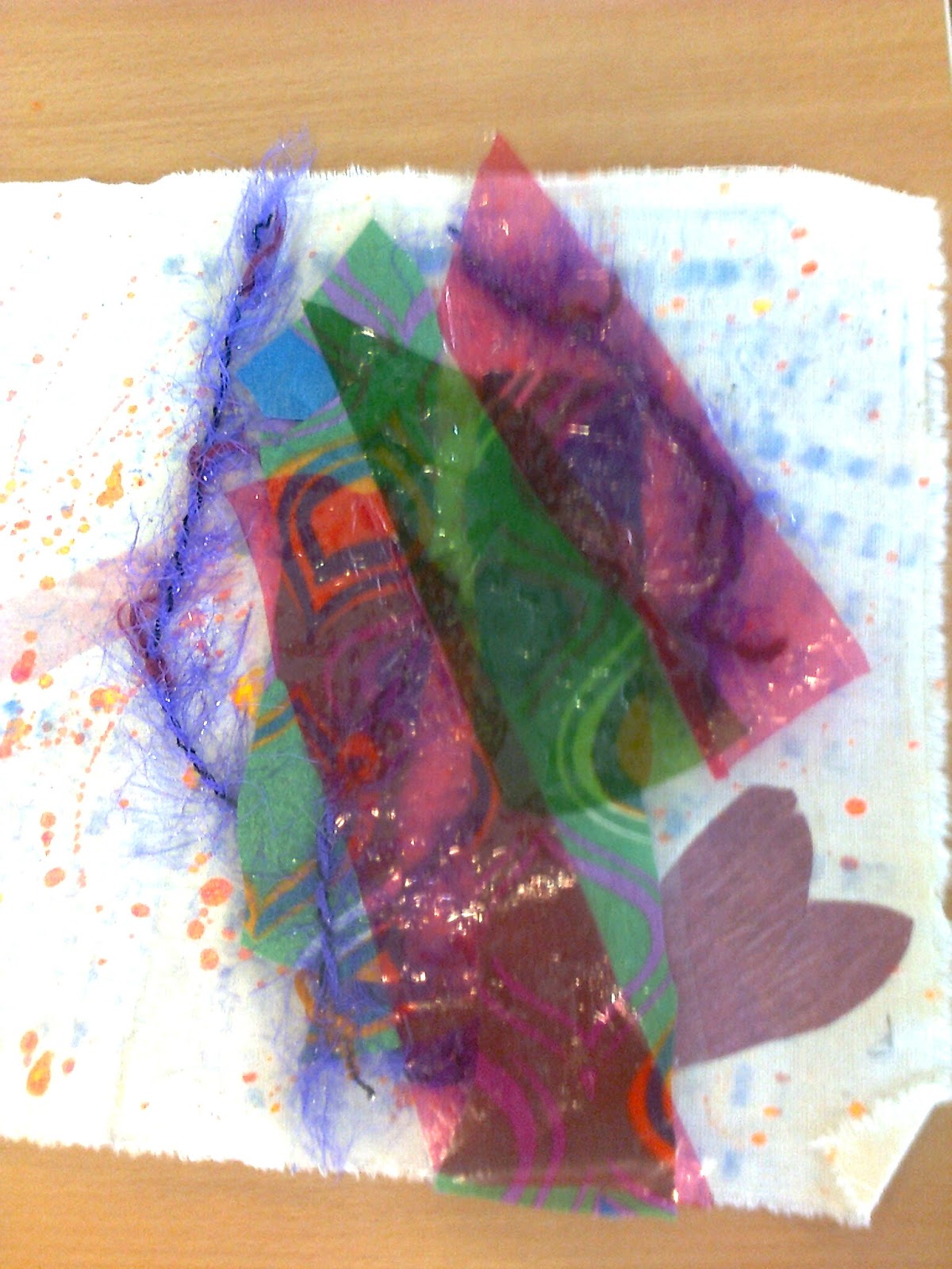 Arts On Prescription: Introduction to Textiles. Session 7. Using plastics