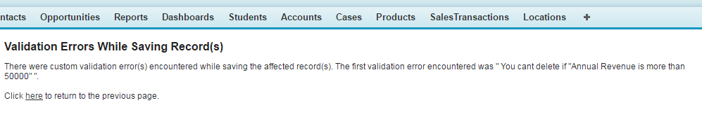 Scenario Before Delete Trigger In Salesforce Salesforce Lightning Web Components Aura