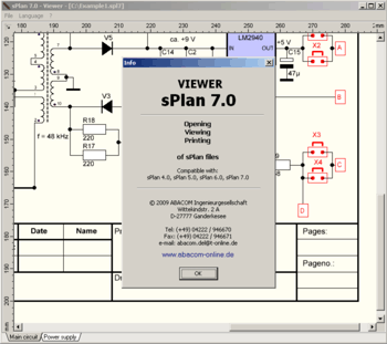 world technical: sPlan 7.0 The schematic editor for Windows