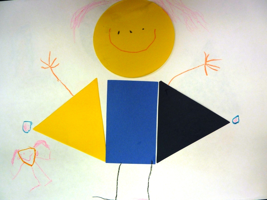 Mary's Art Spot: Prekinder Shape Self-Portraits