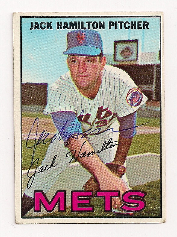 Dugoutdug Sports: 1967 Topps Jack Hamilton #2 New York Mets