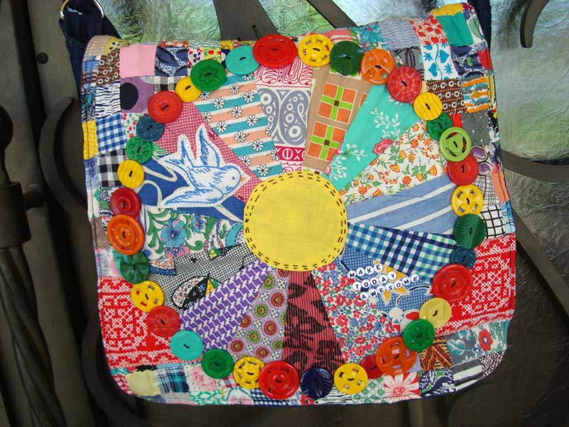 Rick Rack Ruby: Vintage Patchwork Messenger Bags