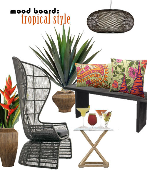 Design Squeezed Daily : Tropical inspired mood boards you can create ...