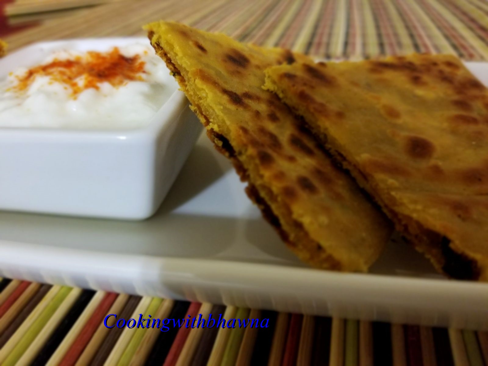 Masala Besan Paratha: Spicy chickpeas flour stuffed Indian bread ...