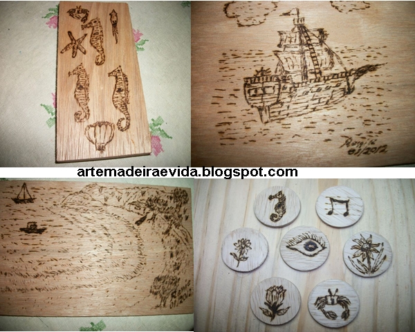 Arte, Madeira e Vida: Pirogravura
