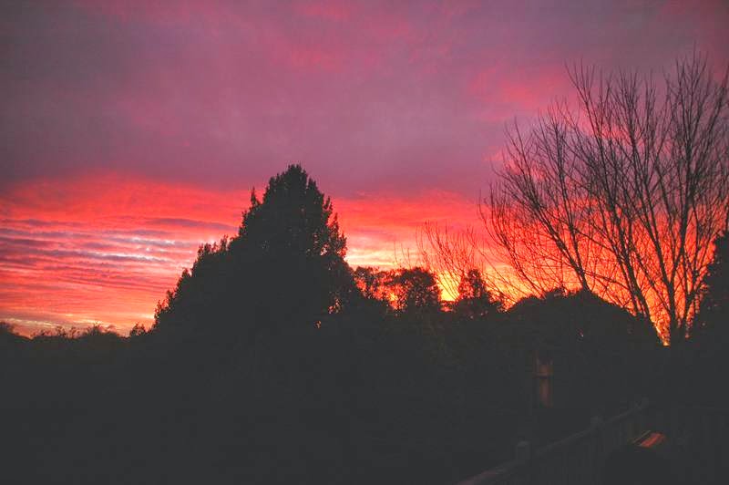 The Nature of Robertson: Great sunset colours this evening Monday 28 ...