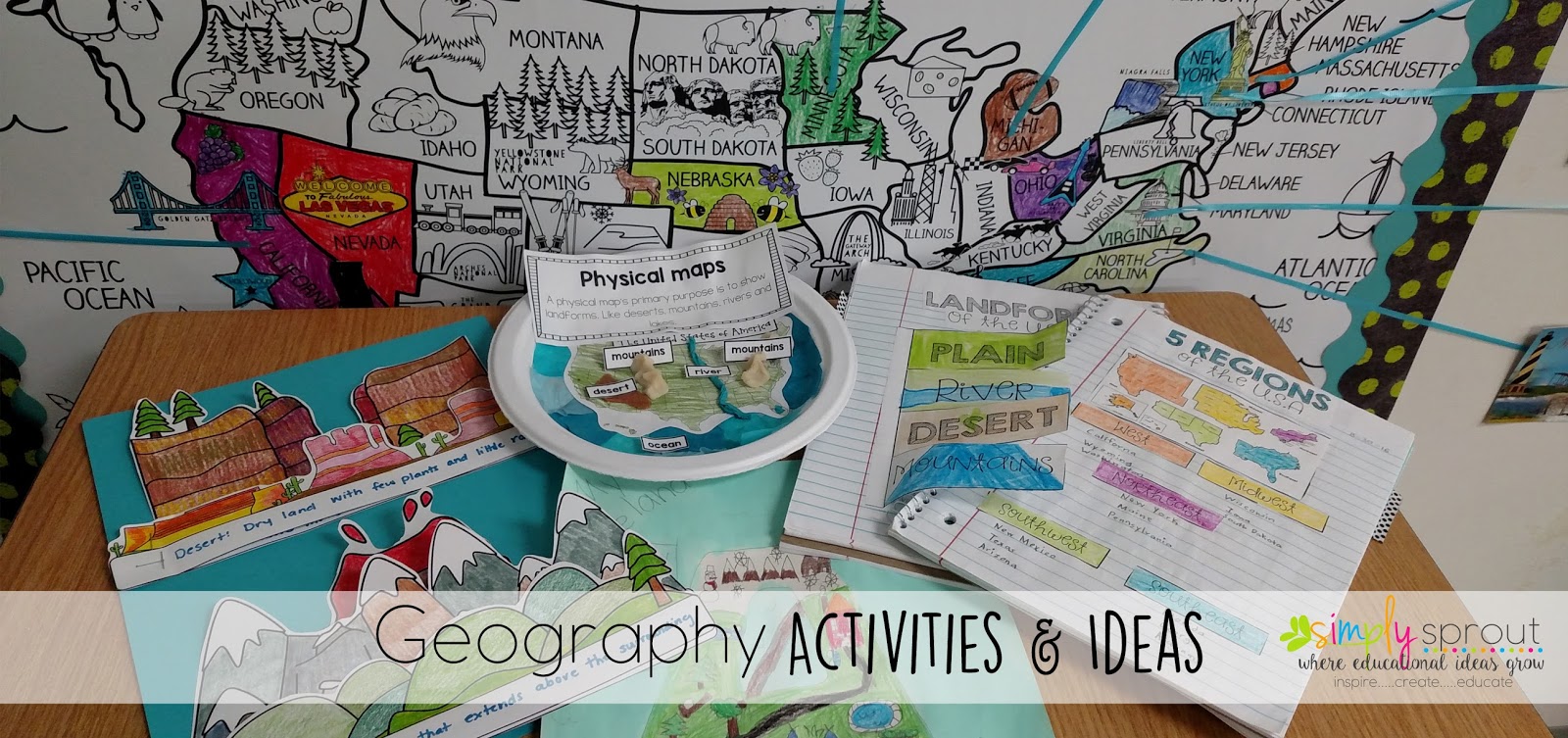 Geography Interactive Notebook & Activities - Simply Sprout