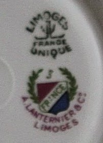 Art Deco Limoges Porcelain : The "Limoges Unique" mark