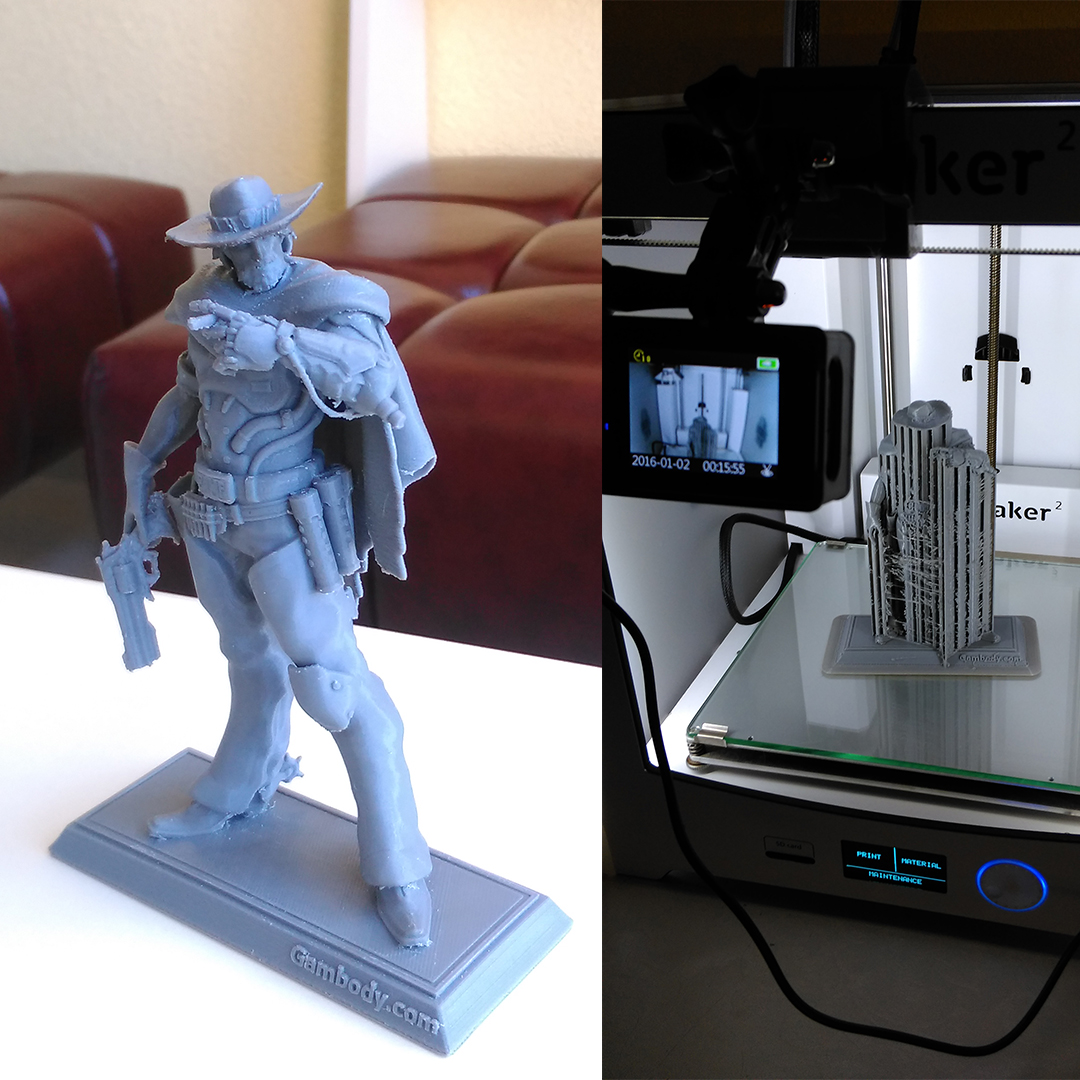 Overwatch - McCree 3D Model | Static Figurine | 3D Printing Designs