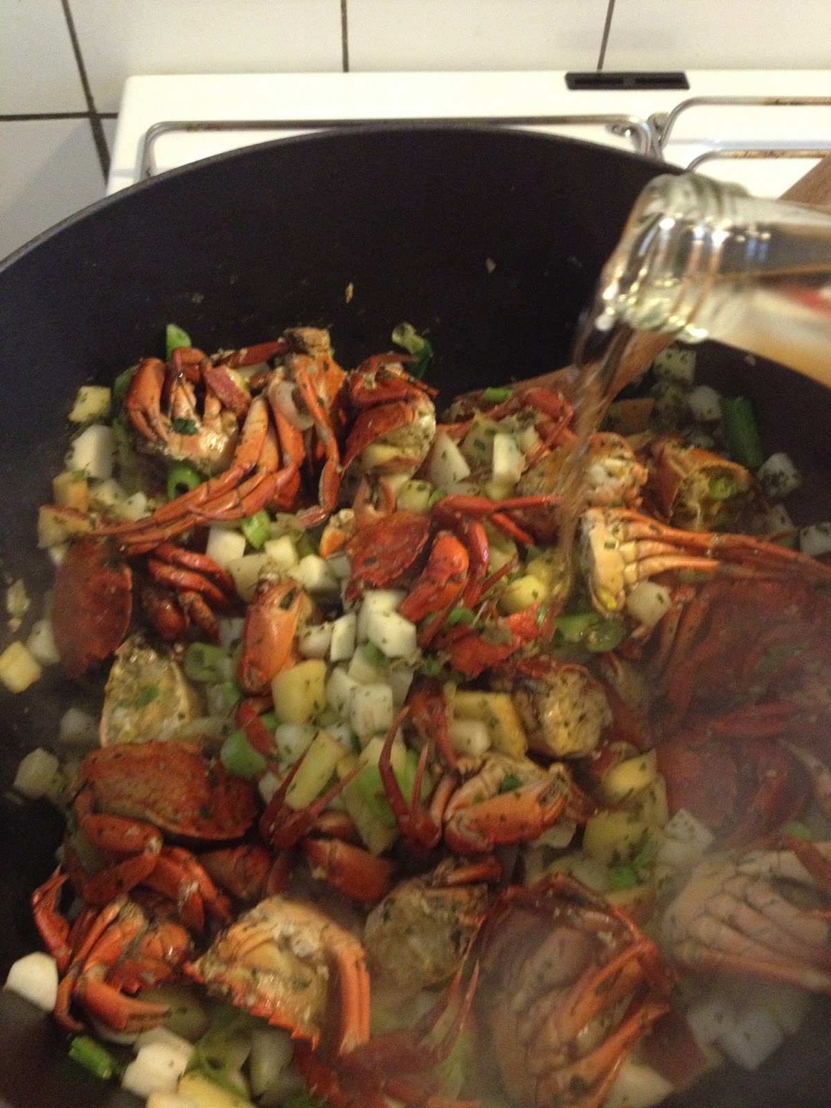 Køkken Andrimner, Mad fra førkristen tid.: Den smagfulde strandkrabbe.