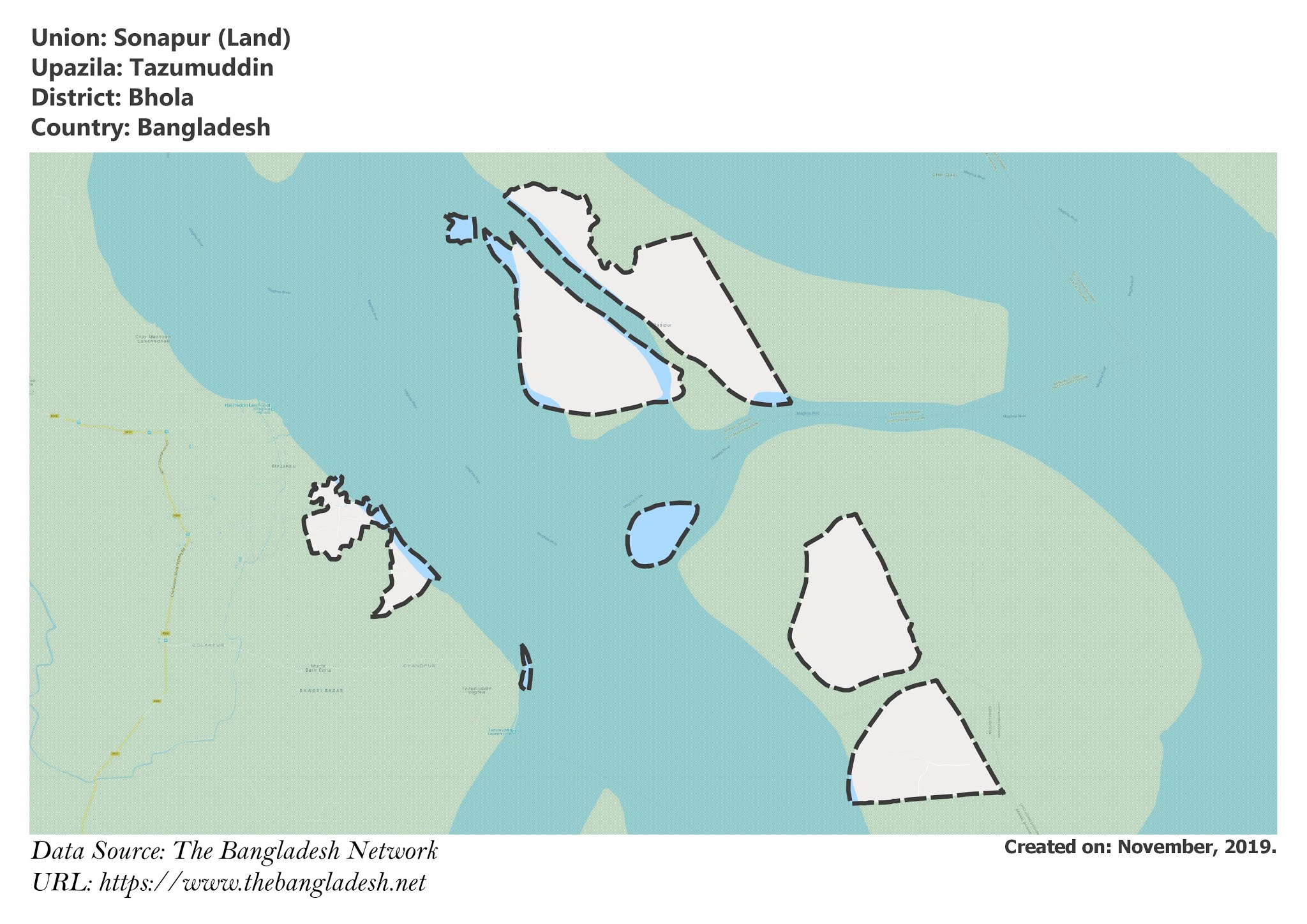 Sonapur Union, Bhola