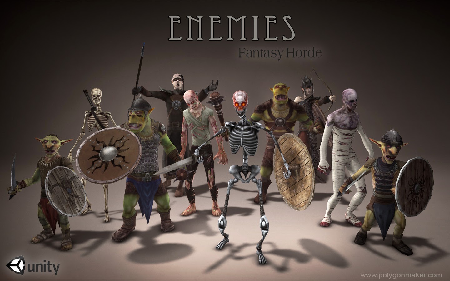 Polygonmaker: RPG starter pack: Enemies!