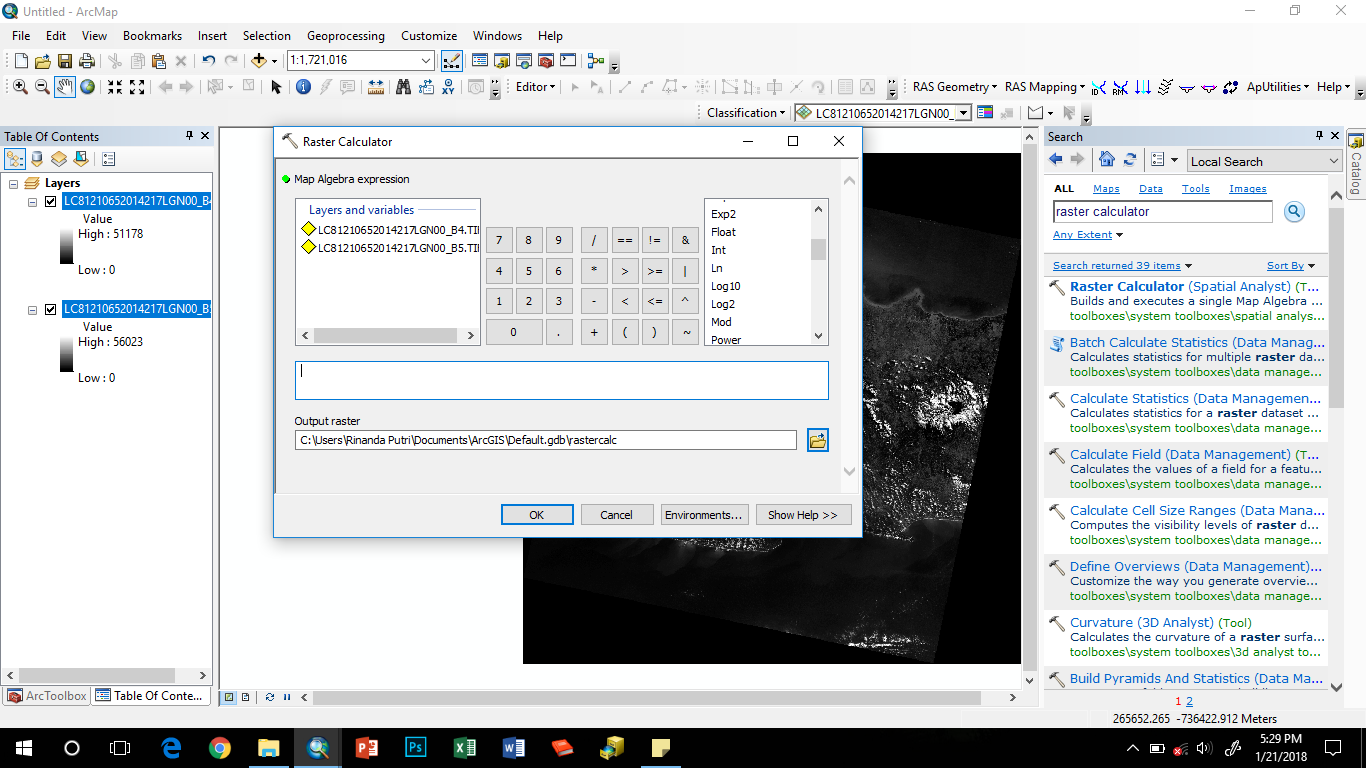 Penentuan NDVI (Normalized Difference Vegetation Index) Pada Citra Satelit