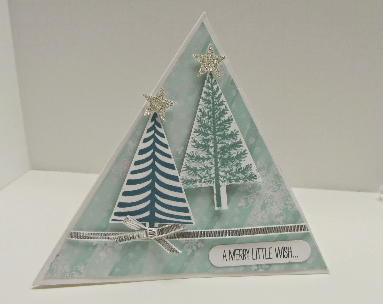 Personally Yours: Triangle Tree Card