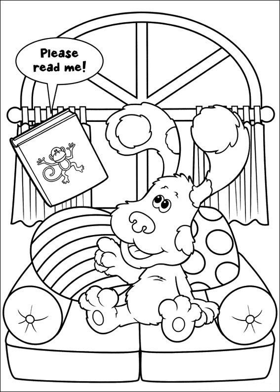 LAMINAS PARA COLOREAR - COLORING PAGES: BLUE Las Pistas de Blue para ...