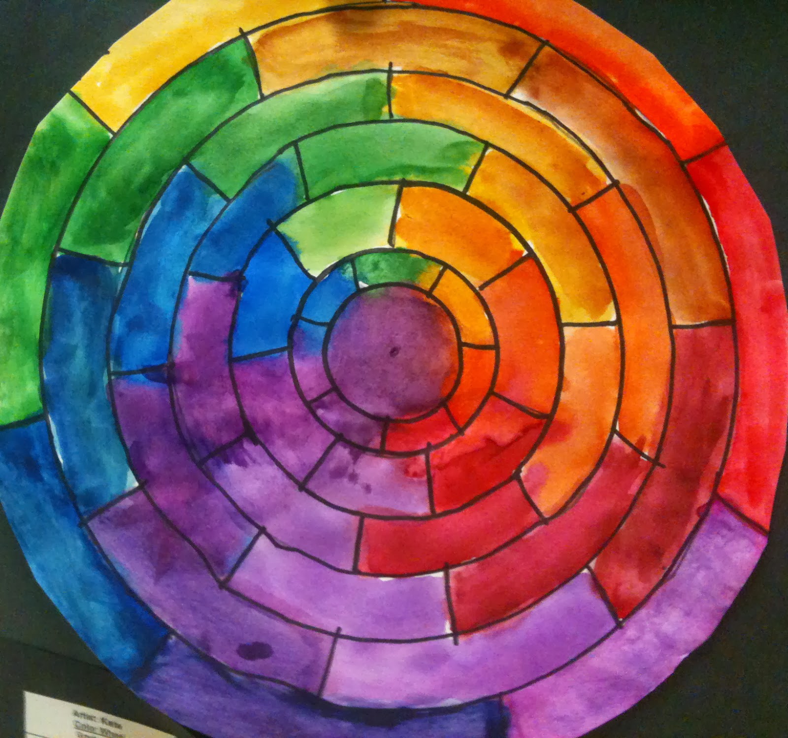 Art Room Blog: 3rd Grade Color Wheels...