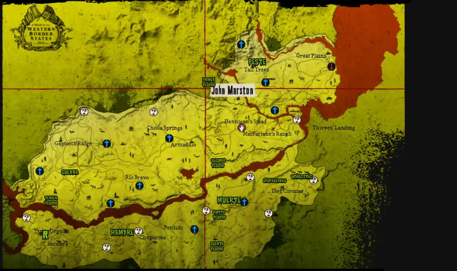 The Forgotten Gammer: Mapas de Red Dead Redemption.