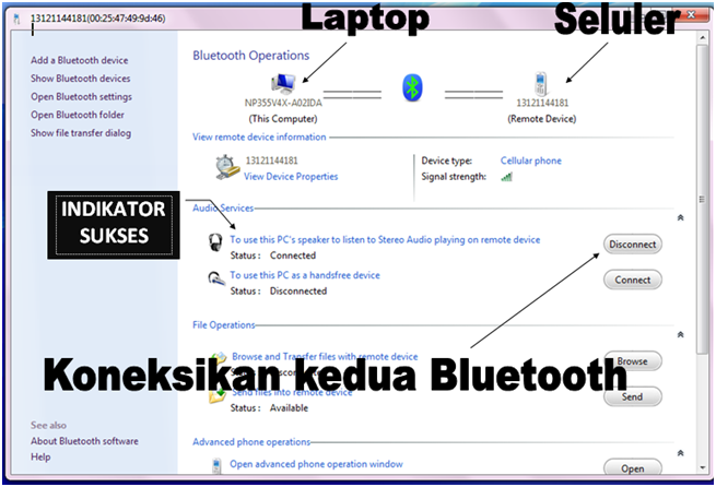 Belajar Komputer: Musik Via Bluetooth