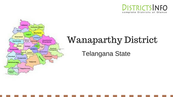 Wanaparthy District with Mandals in Telangana State