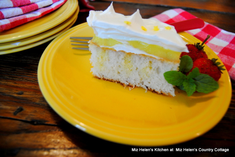 Lemon Ice Box Pudding Cake