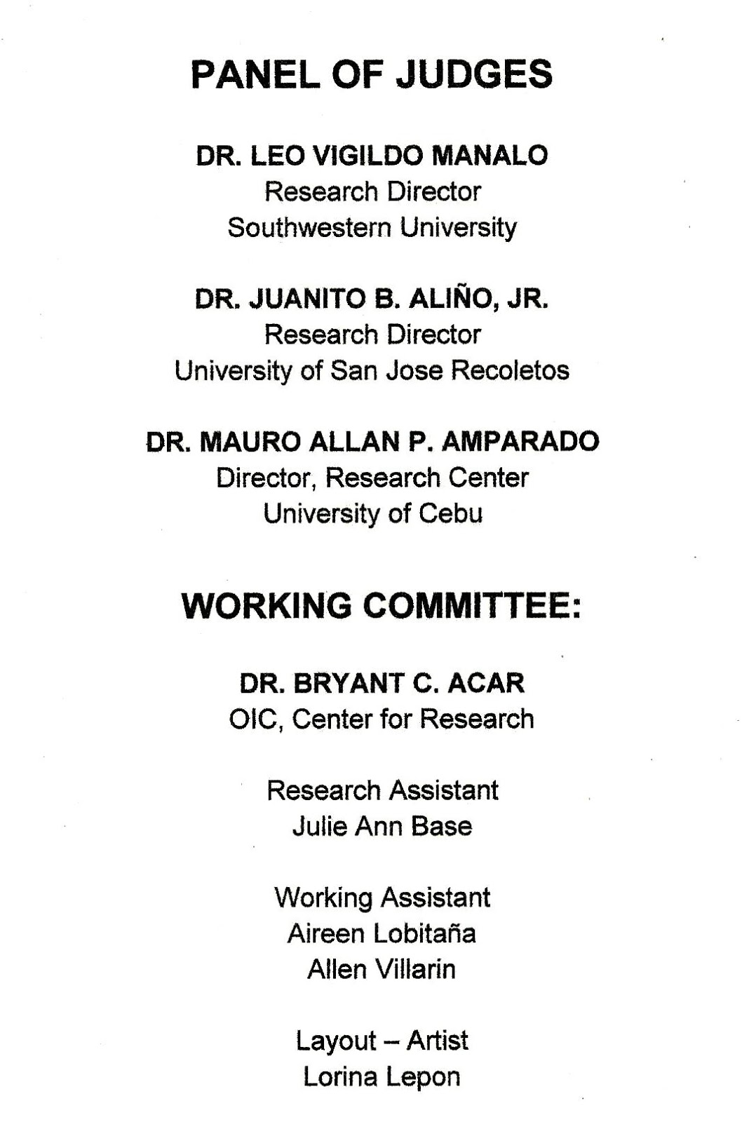 USPian Alumni Newsletter: USPF Research Congress 2013 USPian Alumni Newsletter: USPF Research Congress 2013